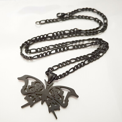 NEW BLACK ICP INSANE CLOWN POSSE TWIZTID butterfly charm stainless ...