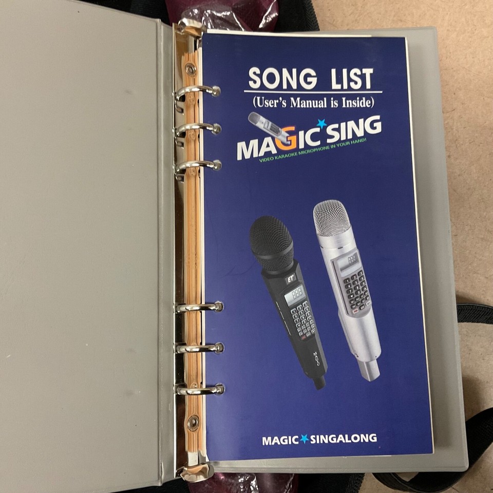 Magic Sing Wireless Karaoke Microphone KIT + TAGALOG 3 & 6 SONG LISTS ...