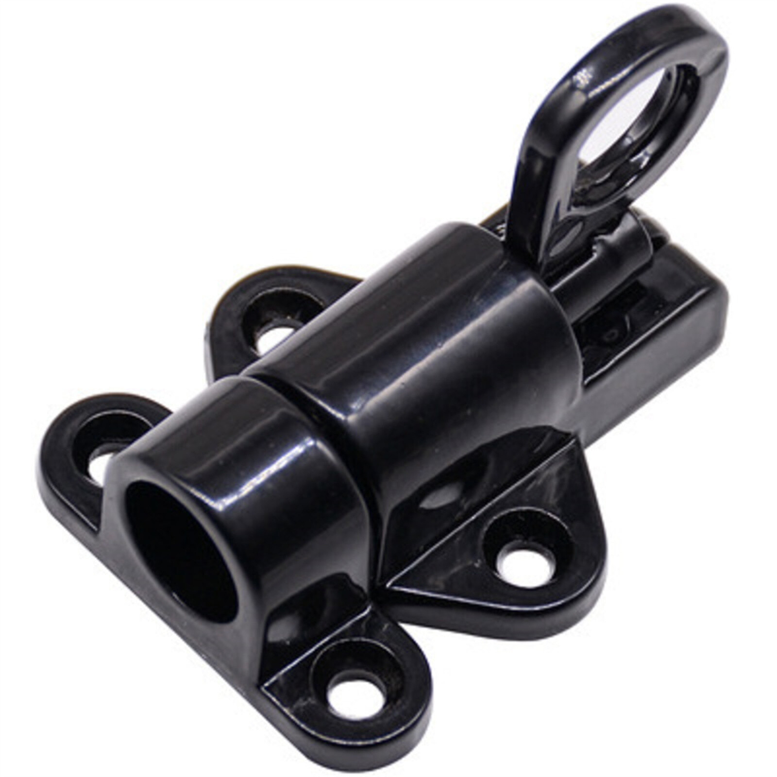 Black/Silver Self Closing Latch Bolt Auto Spring Loaded Door Gate ...