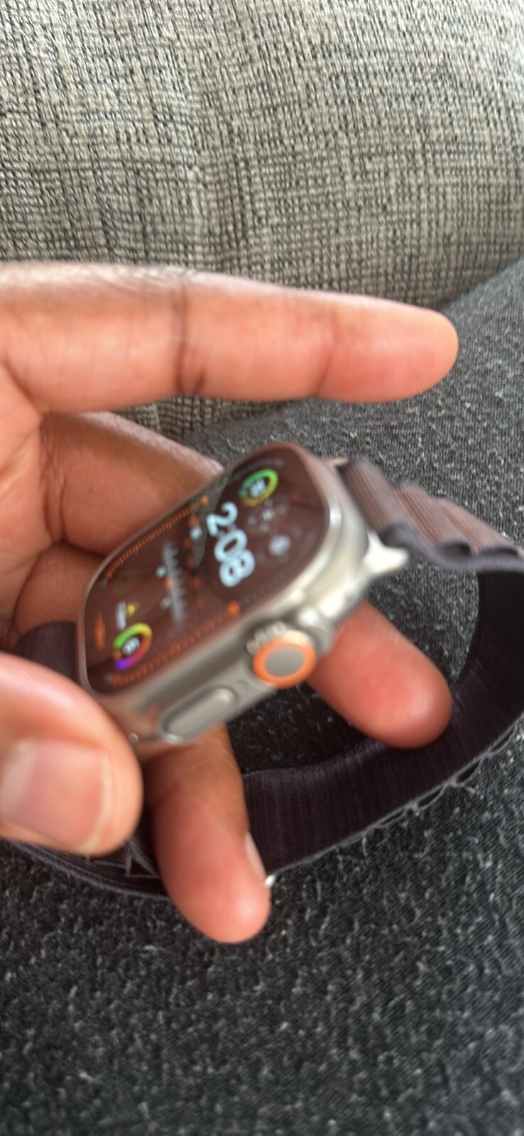 Apple Watch Ultra 2 49mm Titanium Case with Alpine Loop - Indigo, Large ...