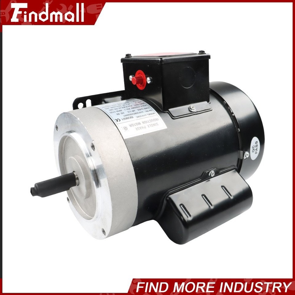 0.5 HP 1725RPM General Purpose Motor Electric Motor 56C 1 Phase TEFC ...