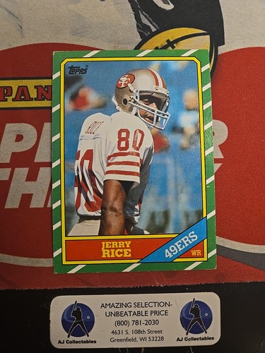 1986 Topps Football Jerry Rice Rookie Card #161 San Francisco 49ers | eBay