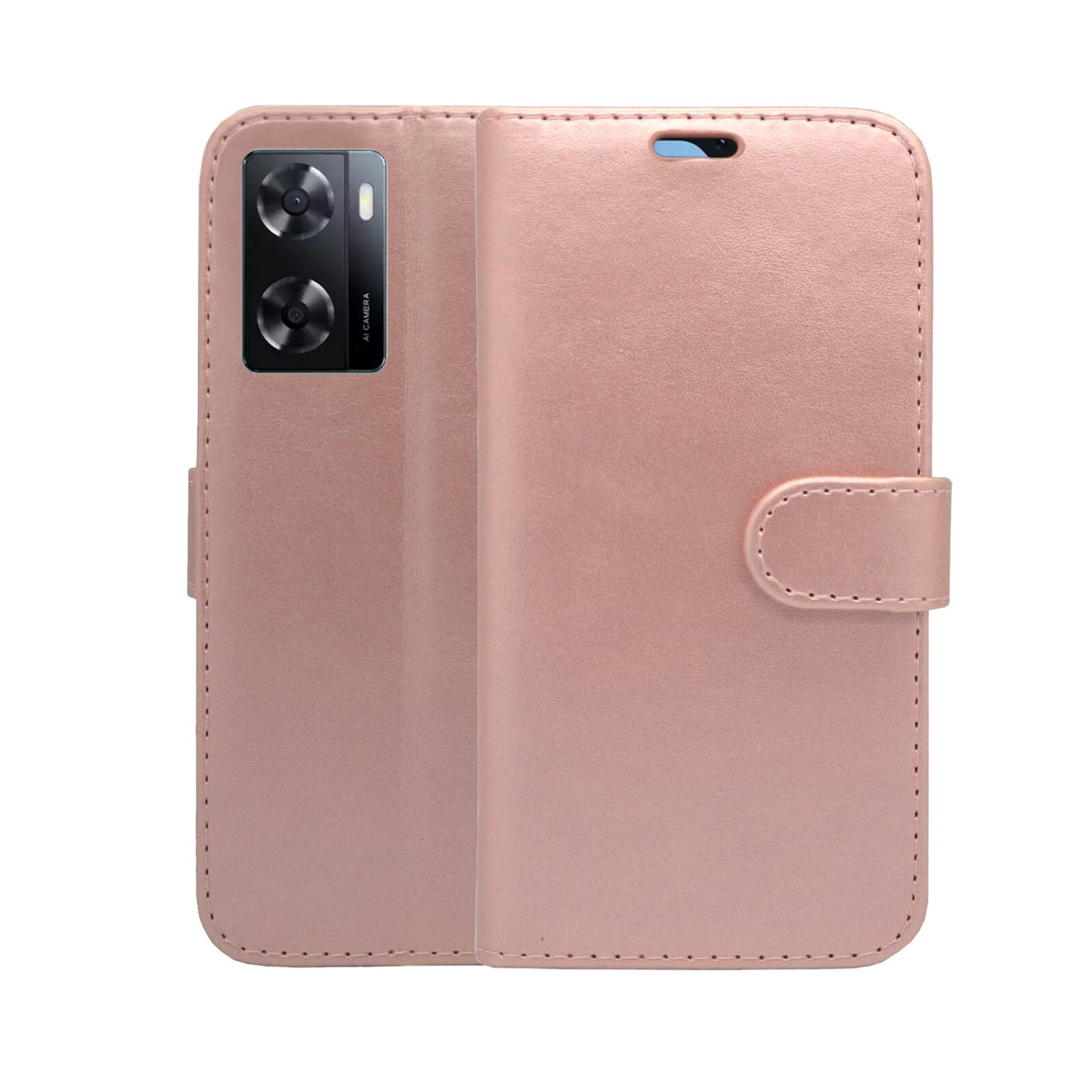 For OPPO A77 5G Phone Case Wallet Flip PU Leather Stand Card Slot Pouch ...