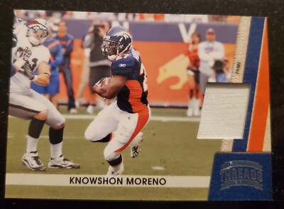 2011 Panini Threads Knowshon Moreno jersey card /99 Broncos #46 | eBay