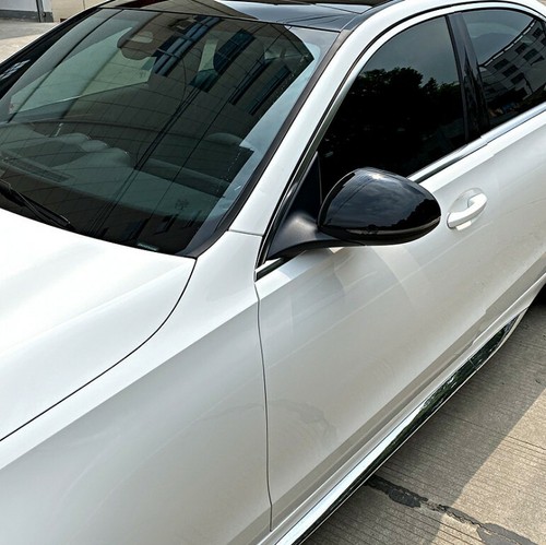 2PCS Glossy Black Mirror Cover Fit for Mercedes Benz C Class 2021 W206 ...