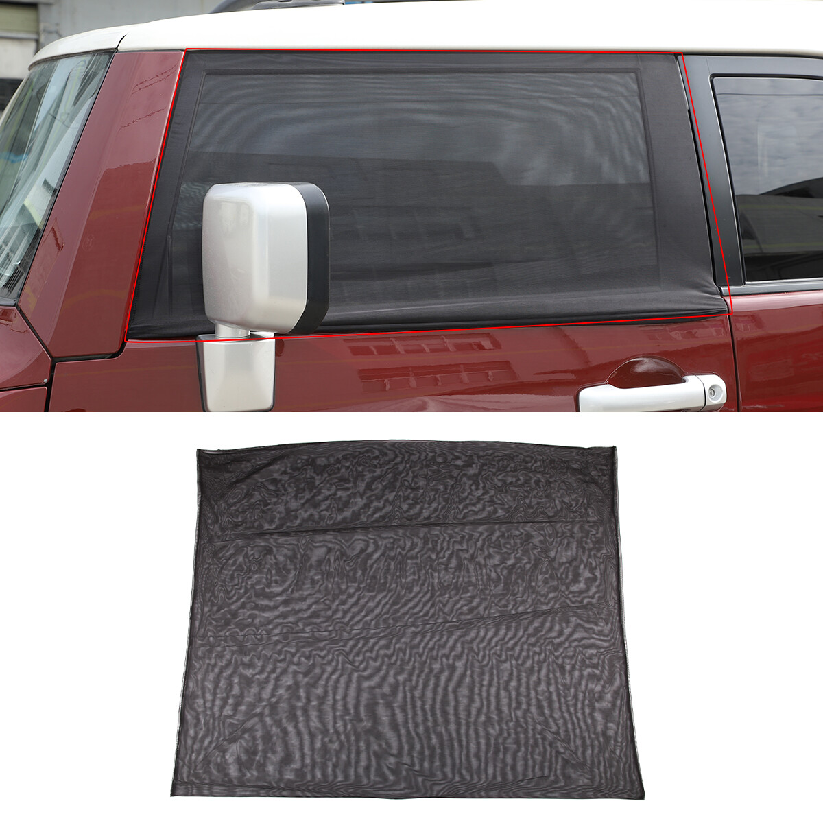 2pcs Car Window Screen Mesh Cover Privacy Mosquito Bug Net For Toyota ...