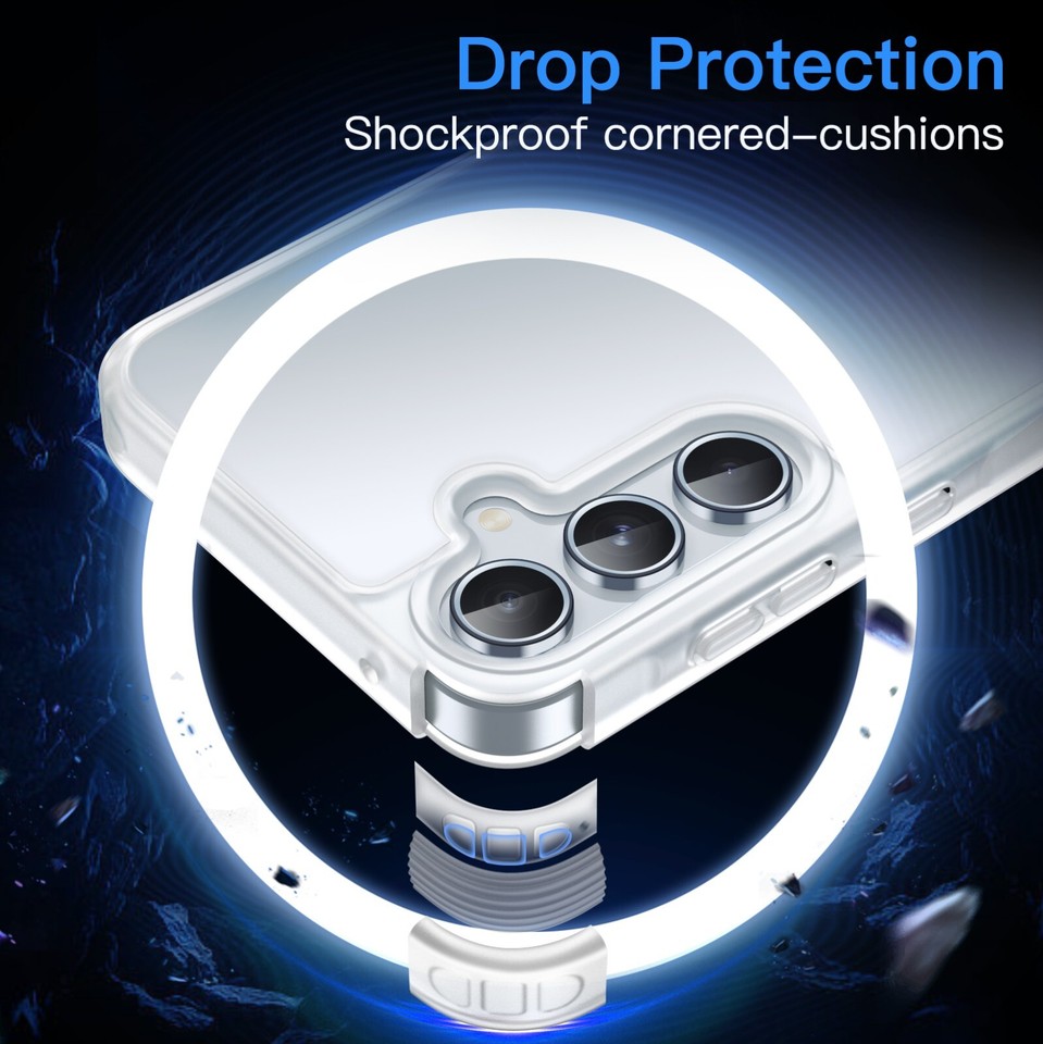 JETech Matte Case for Samsung Galaxy A55 5G, Frosted Translucent Back ...