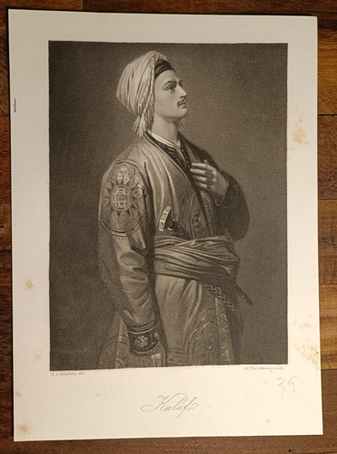 Kalaf Engraving From The Nineteenth Century Dimensions 20 Cm X 14 Cm -N ...