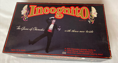VTG 1985 Incognito The Game Of Charades Game W 3 New Twists VERY Rare ...