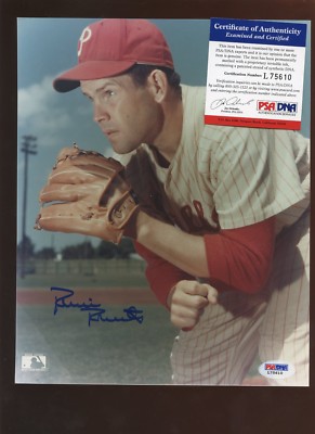 Robin Roberts Philadelphia Phillies Autographed 8 X 10 Photo PSA Cert ...