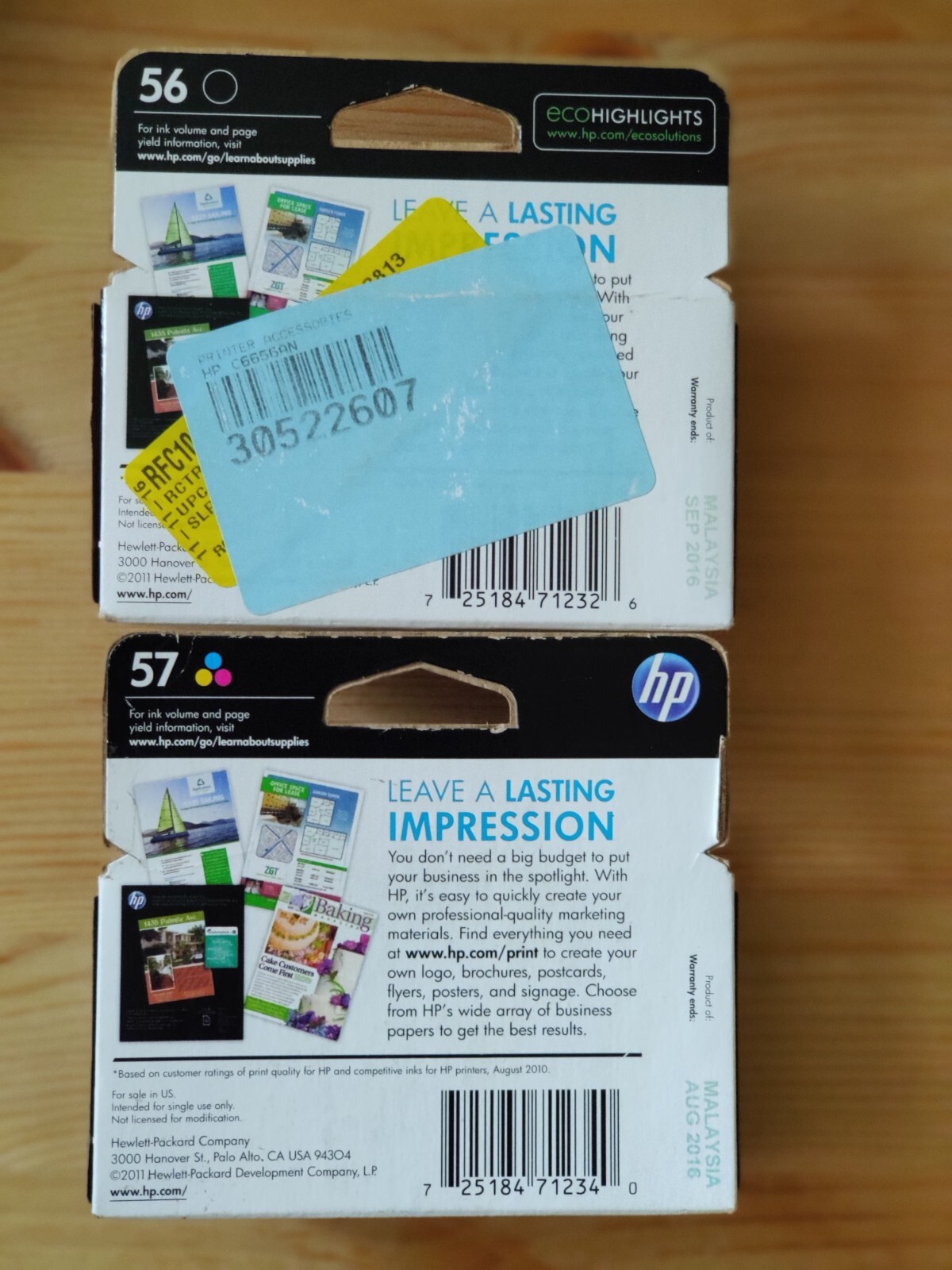 Genuine HP56 Black & HP 57 Tri Color Ink Cartridges EXP:2016 Sealed | eBay