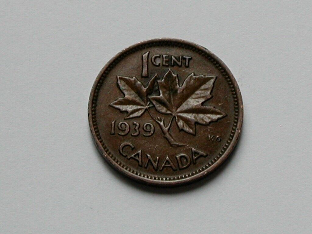 1939 CANADA George VI Coin - 1 Cent - brown | eBay