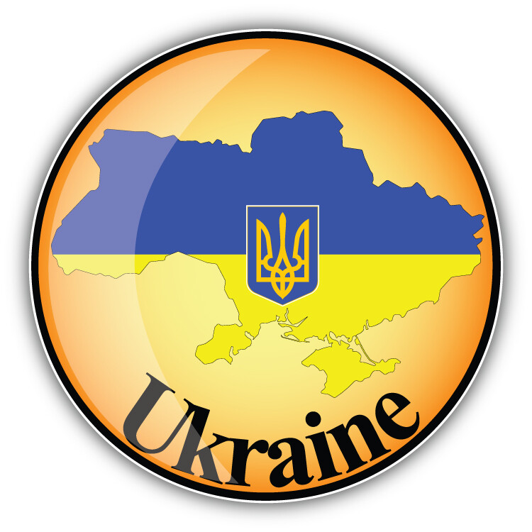 Ukraine Map Flag Glossy Label Car Bumper Sticker Decal "SIZES" | eBay