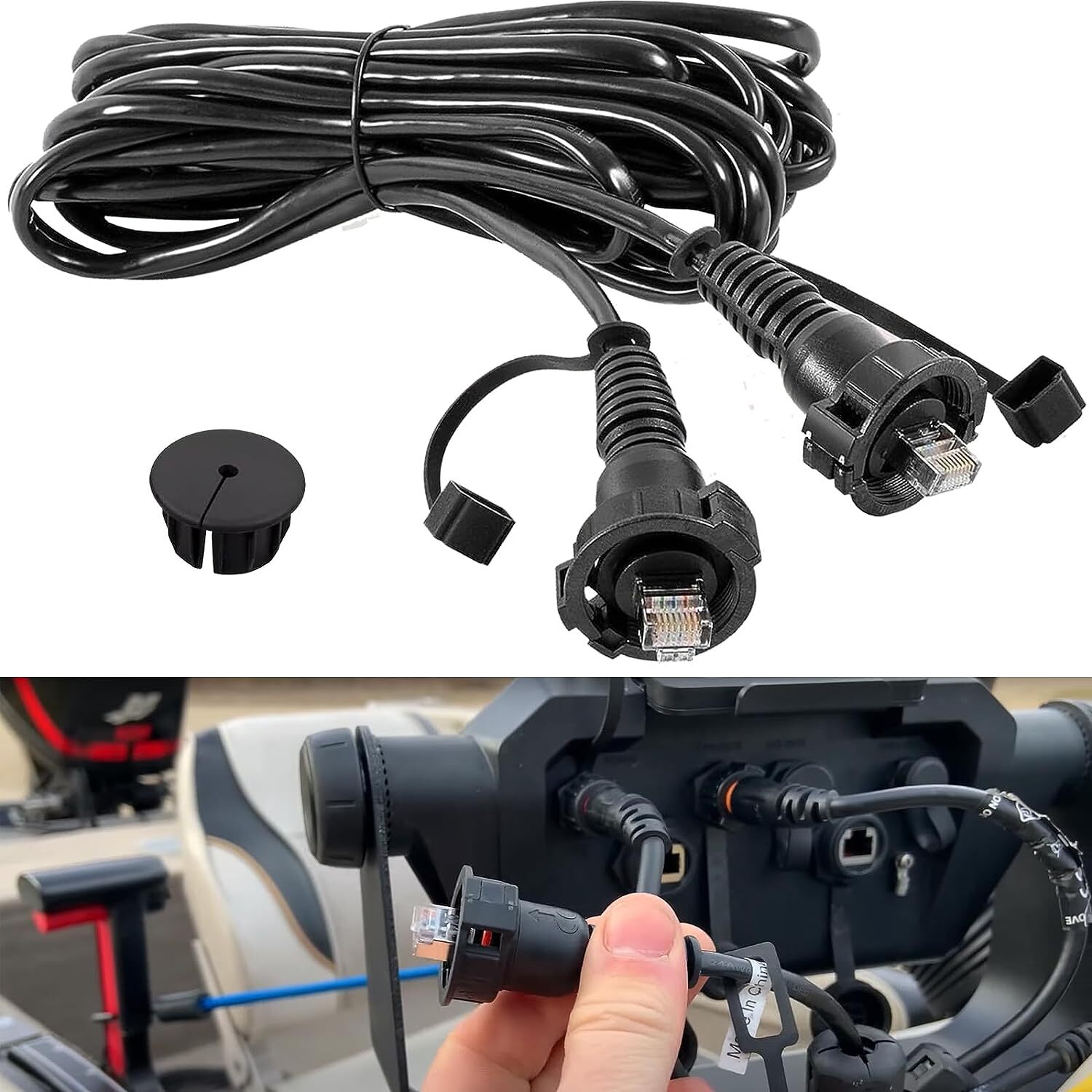 010-10551-00 20ft Marine Network Cable RJ45 for Garmin Navigation ...