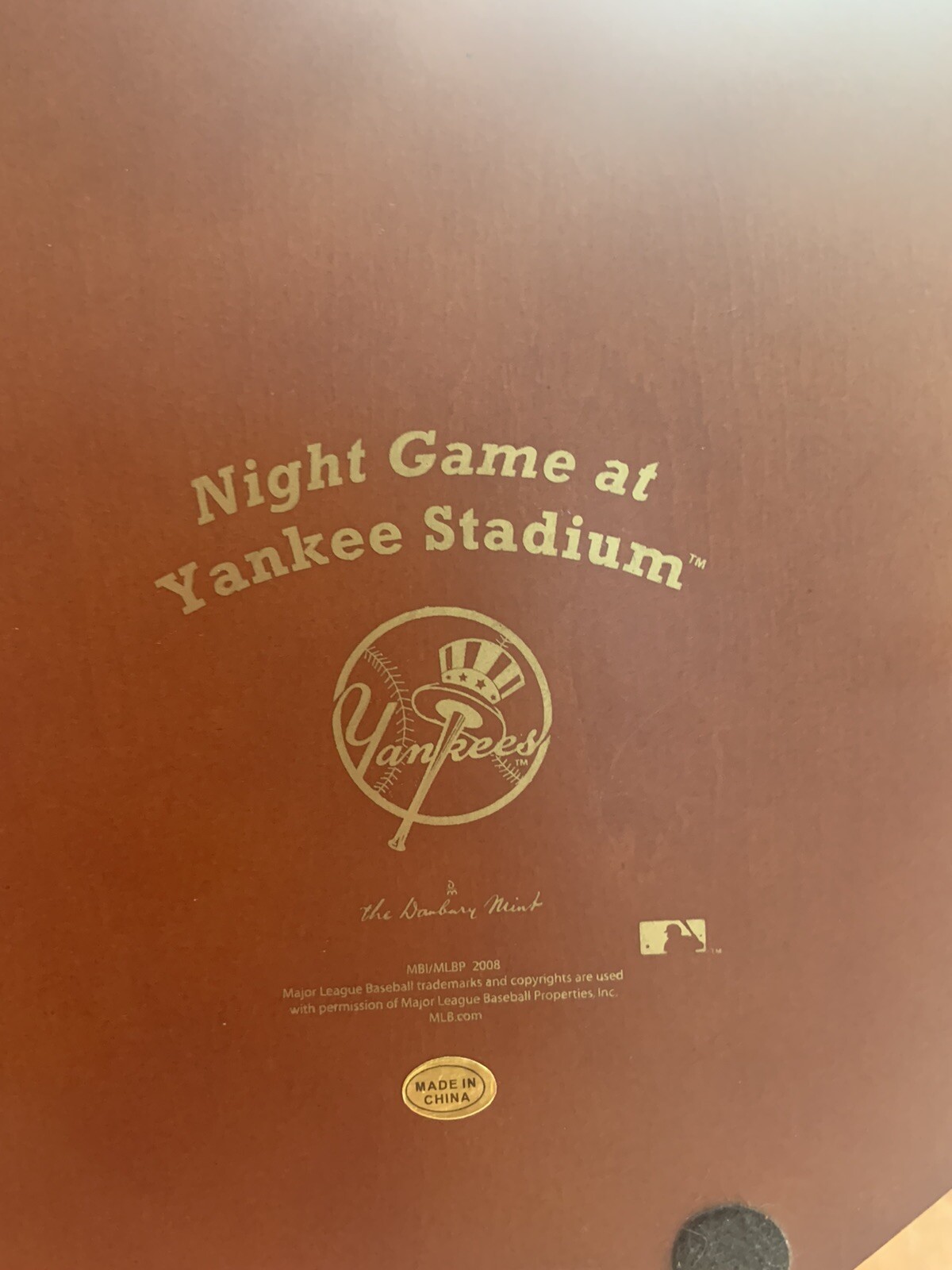 NY Yankees Night Game Yankee Stadium 2008 Light Up Stadium Replica ...