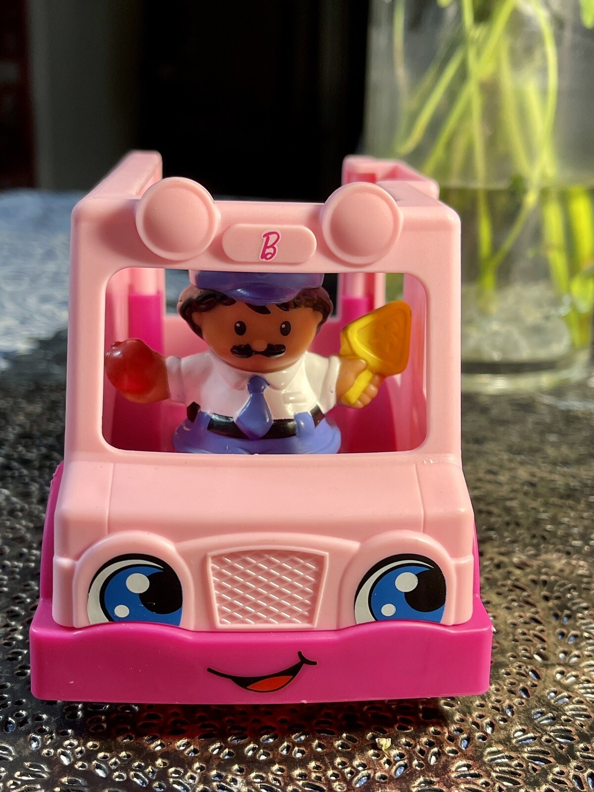 Fisher Price Little People BARBIE Pink Ice Cream Truck & Mailman ...
