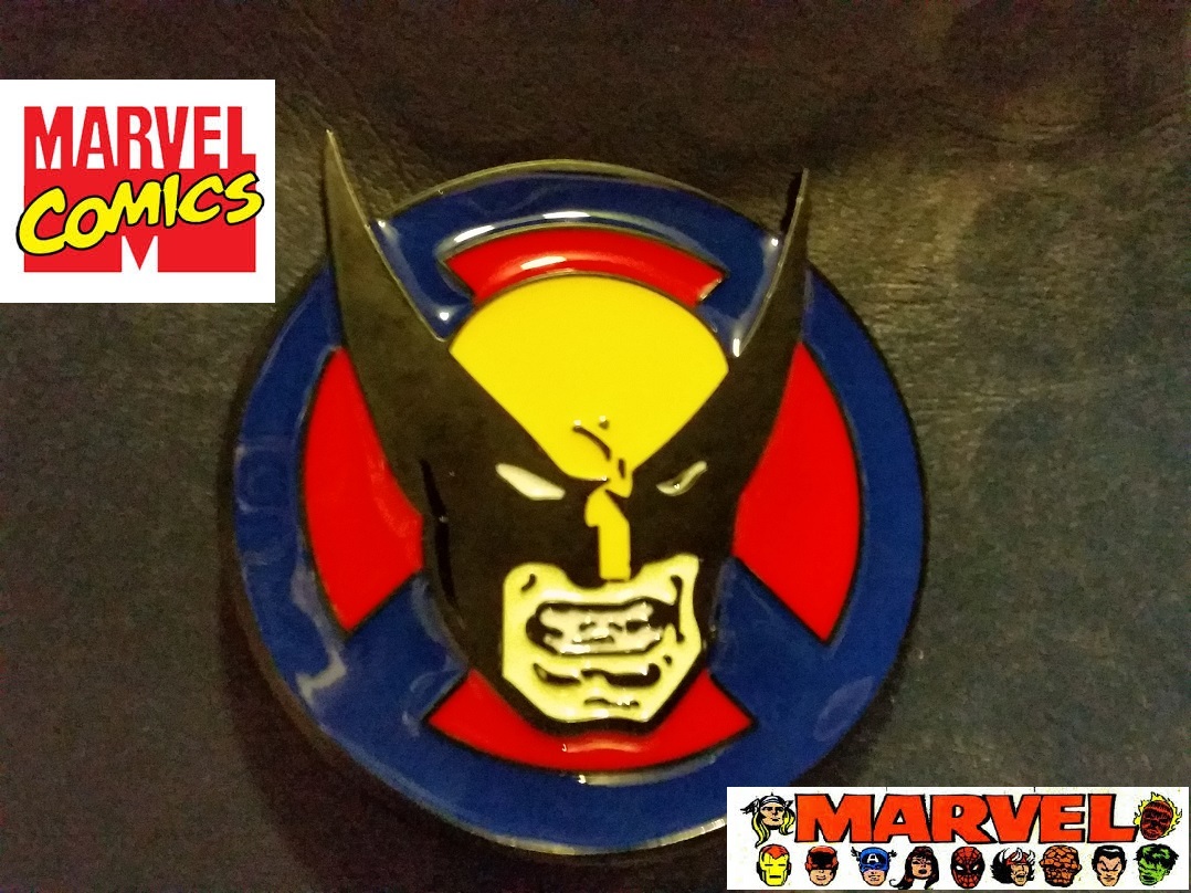 X Men Logo Belt Buckle Grey Logo Xmen All Metal Enamel X Men Belt