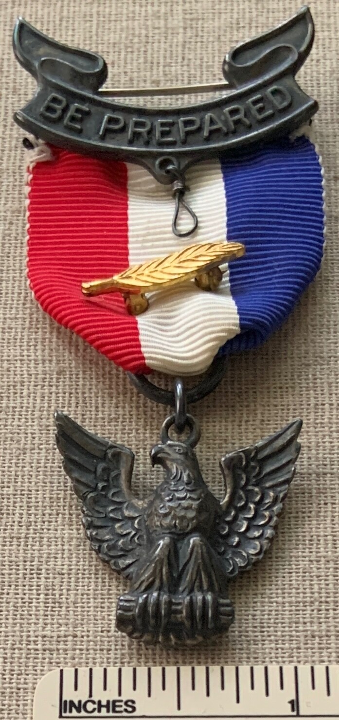 VTG EAGLE RANK Boy Scouts of America Award MEDAL & GOLD PALM Pin BSA ...