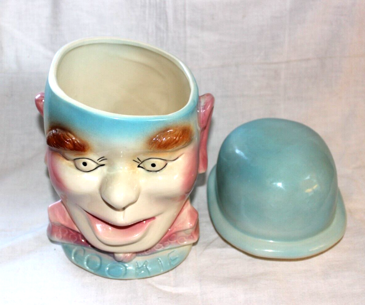 Rare vintage Pinky Lee Clown collectable cookie jar Ungemach Pottery of ...