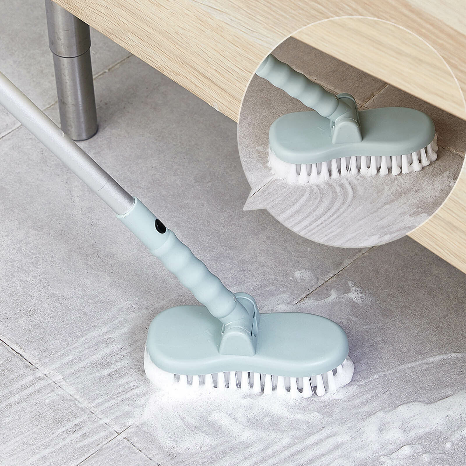 Bathroom Scrub Tub Shower Tile Cleaning Tool Floor Long Handle Brush ...