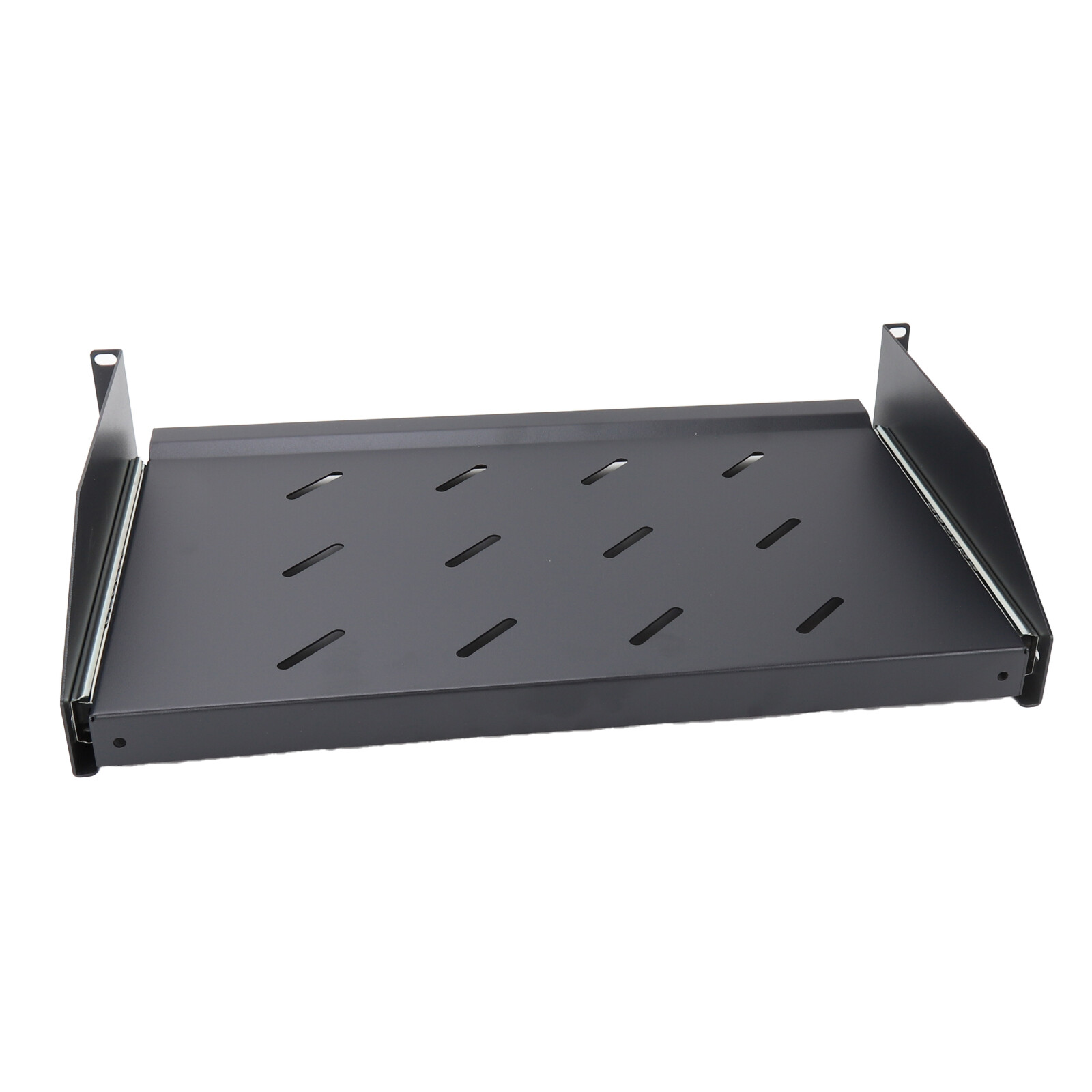 Sliding Shelf Tray 2U Rack Mount for Keyboards for 19 Inch Data Cabinet ...