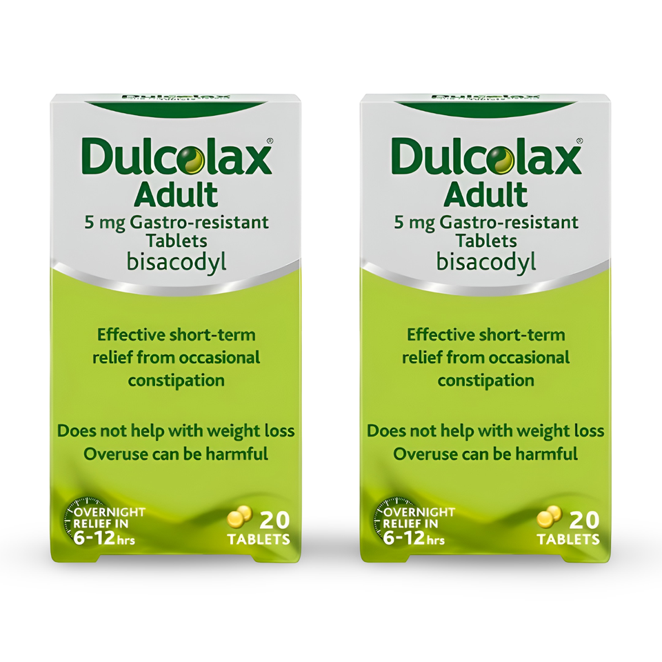 DULCOLAX TWELVE PLUS 5MG GASTRO RESISTANT TABLETS 2 x 40 (80 Tablets ...