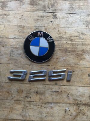1999-2005 BMW 325I Rear Emblem Badge Chrome Letters OEM | eBay