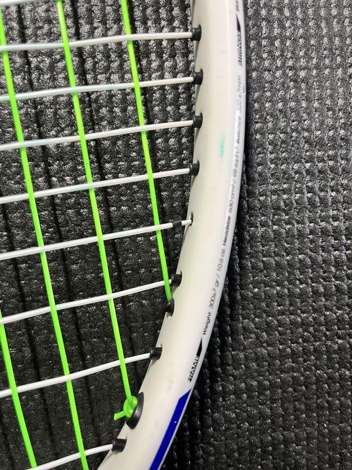 Technifiber T-Fight 300 Tennis Racket 2-Piece Used Hard Court Damage | eBay
