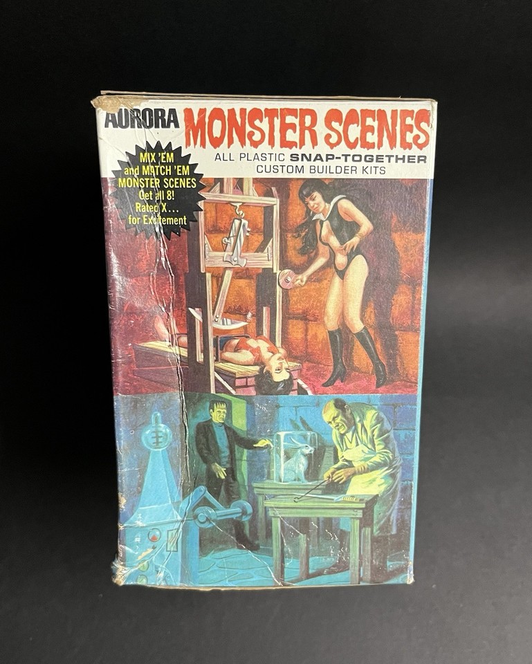 Vintage 1971 Aurora 634 Monster Scenes “Gruesome Goodies” 1/13 Model ...