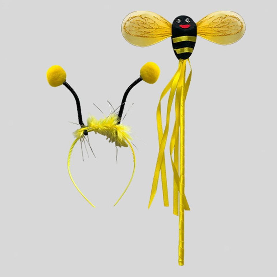 Bee Costume Set Bee Wings Headband Wand | eBay UK