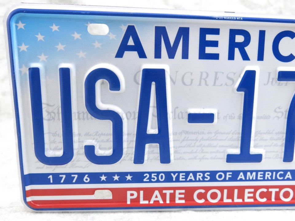 USA 250th Anniversary Booster License Plate United States ...