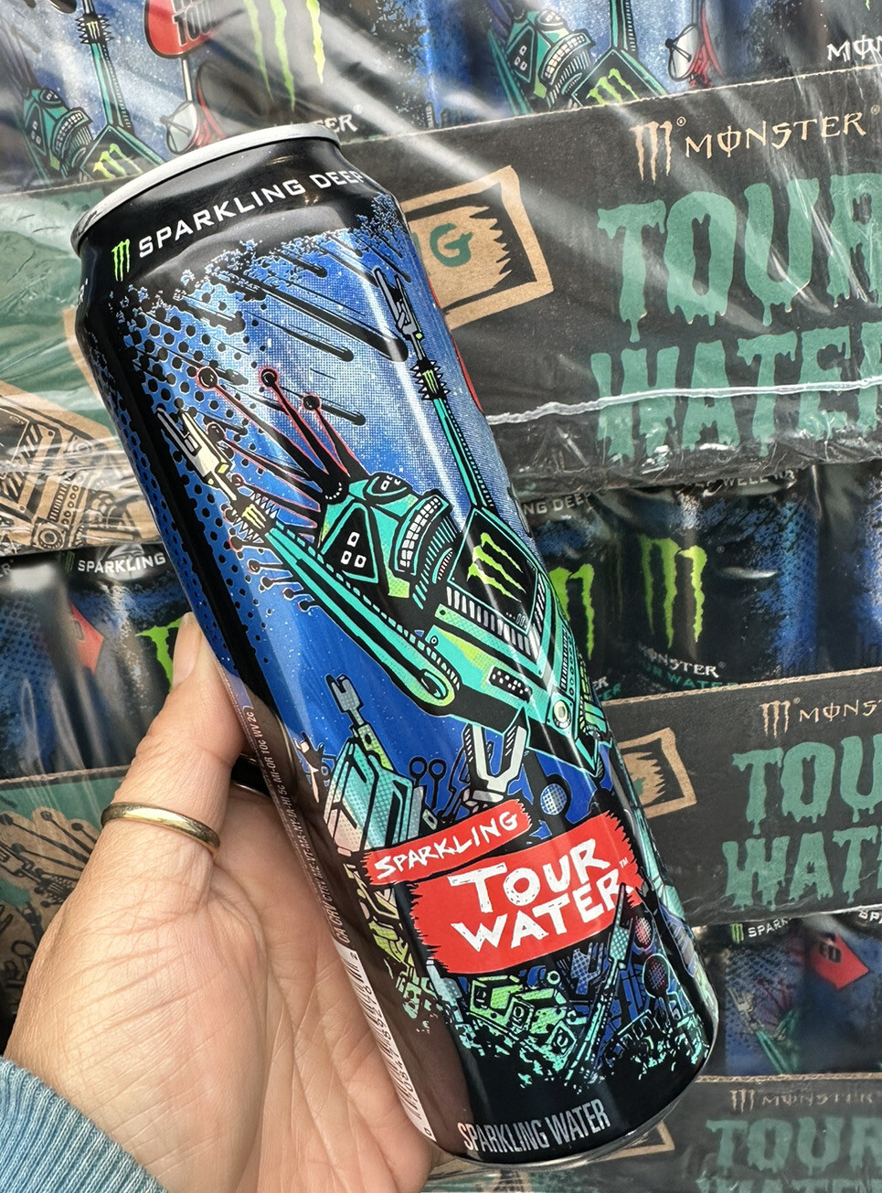 1 Monster Sparkling Tour Water Deep Well Water Vans Warped Tour | eBay