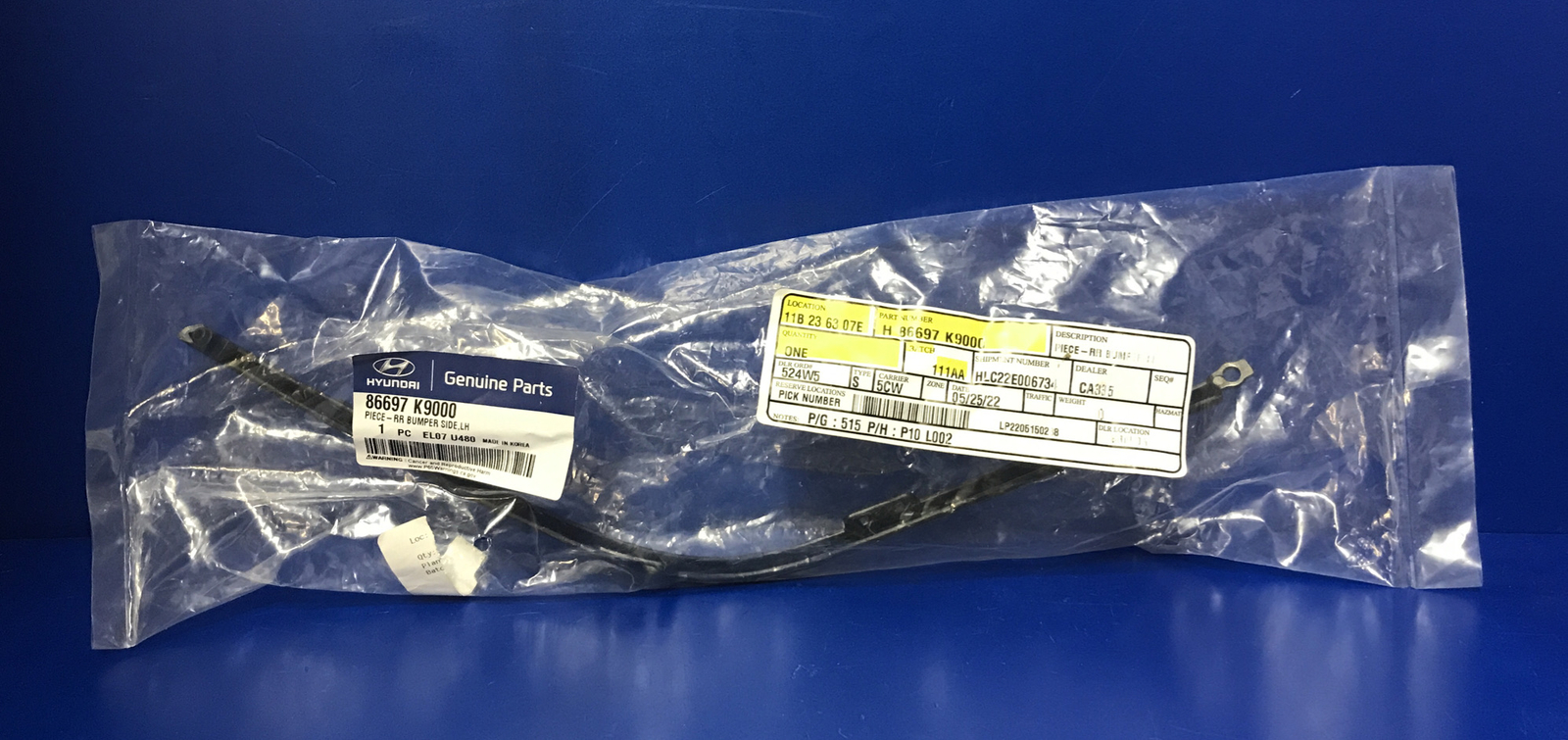 HYUNDAI PIECE-RR BUMPER SIDE SIDE LH (86697K9000) | eBay