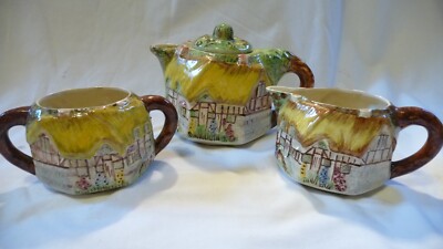 Lingard Webster & Co Ann Hathaway's Cottage Teapot, Sugar and Jug | eBay UK
