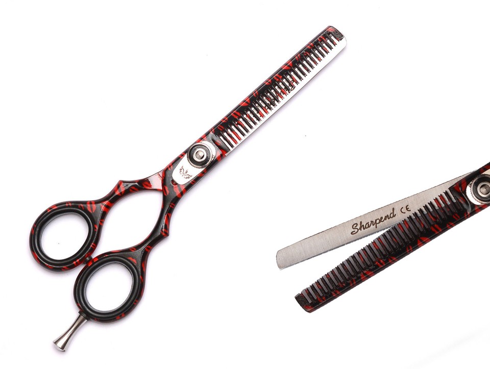 PROFESSIONAL RED LIPS HAIRDRESSING HAIR CUTTING THINNING BARBER ...