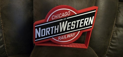 Chicago And Northwestern Railway Color Changing Light Up Sign | eBay