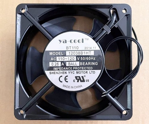 1PC For BT110 12038B1HT 110-120V 0.26A 12CM 12038 2-wire Cooling fan | eBay