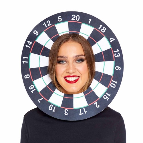 DART BOARD HAT FUNNY NOVELTY DARTS FANCY DRESS COSTUME STAG HEN NIGHT ...