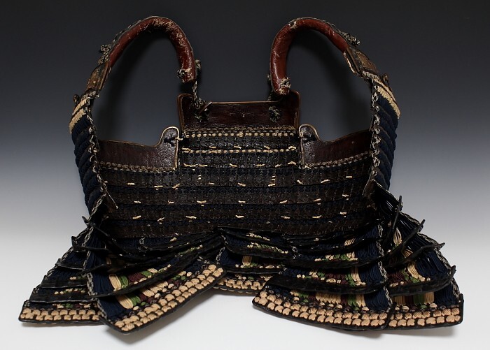 Japan Antique Edo Yoroi Haramaki do body armor katana samurai kabuto ...