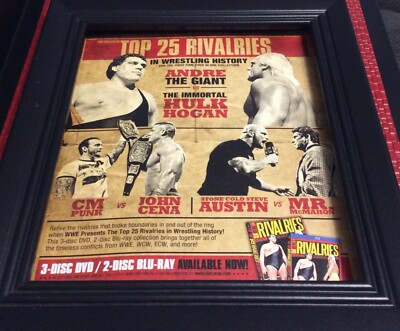 WWE Top Rivalries Print Ad Poster Art (Frame Not Included) | eBay