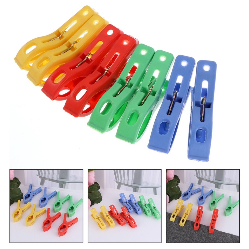 40Pcs Plastic Towel Clamps Useful Clothes Clamps Windproof Towel Clips ...