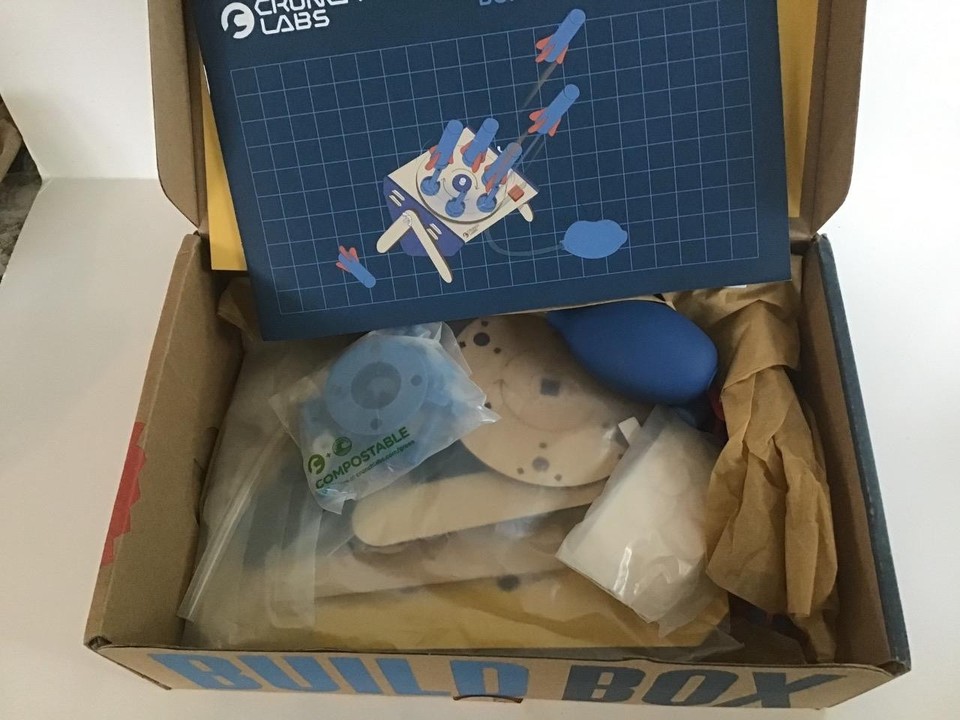Crunch Labs Stomp Rocket Build Box by Mark Rober, STEM Toy, Open Box ...