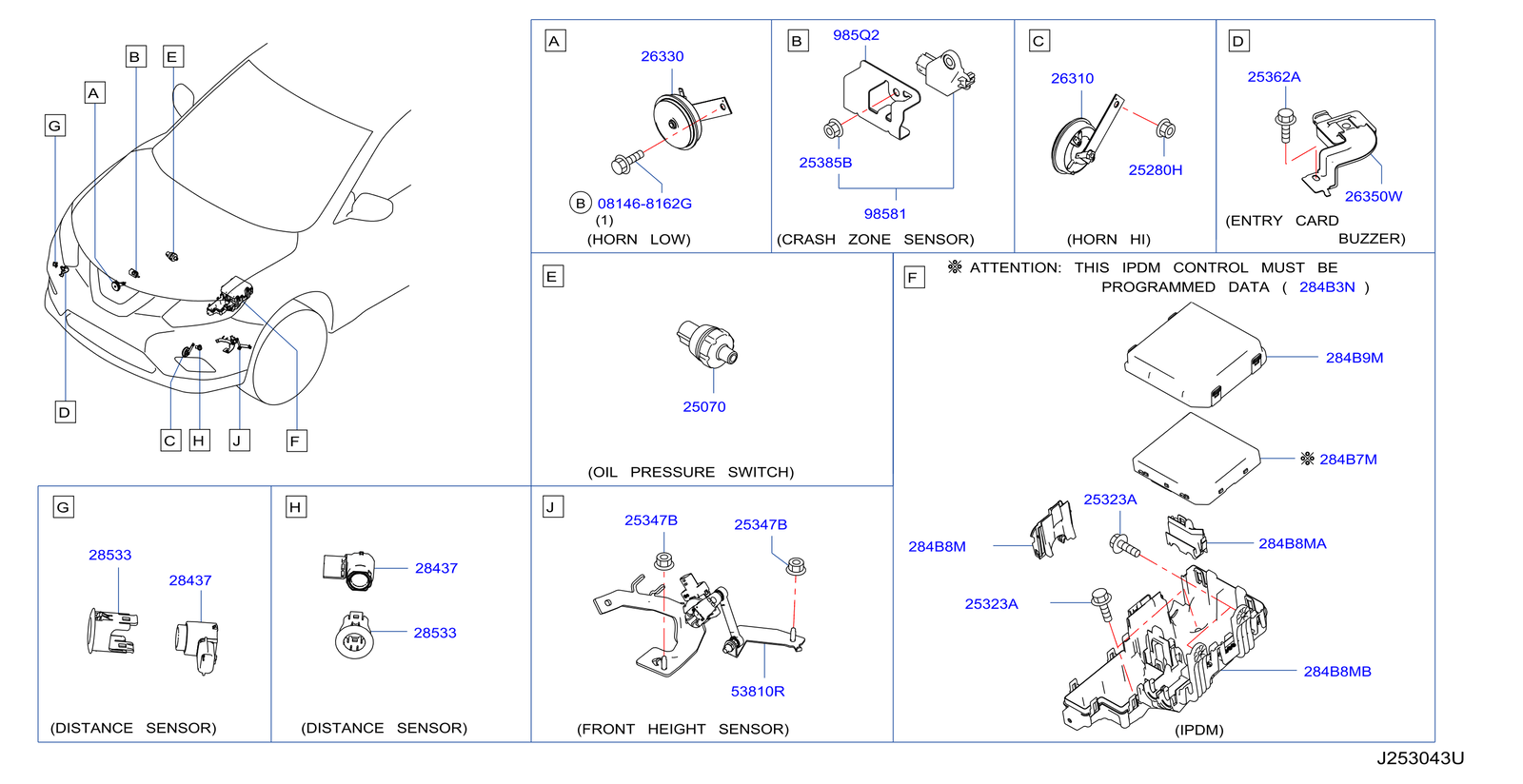 Genuine+Nissan+Sensor+ASSY+988804BA0A+%2F+98880-4ba0a+OEM for sale ...