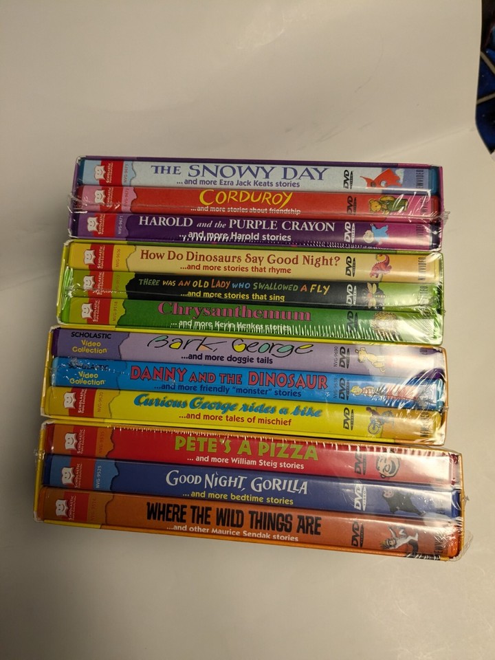 Scholastic Video Collection 12 dvds 71 stories NEW-FREE SHIPPING | eBay