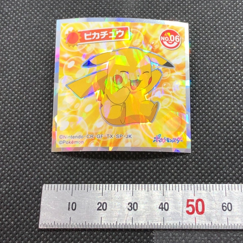 Pikachu Holo Pokemon CR GF TX SP JK No.06 Sticker seal Nintendo Japan F ...