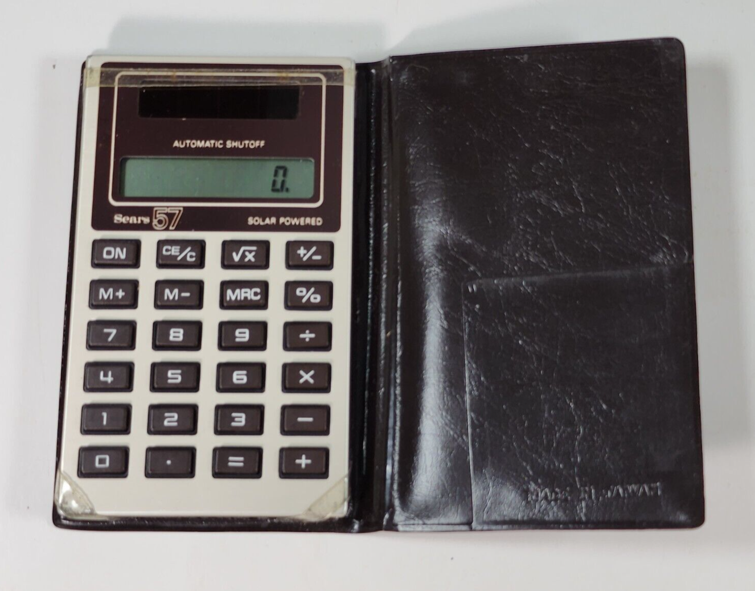 Vintage Sears 57 Solar Powered Pocket Calculator And Folder Case | eBay