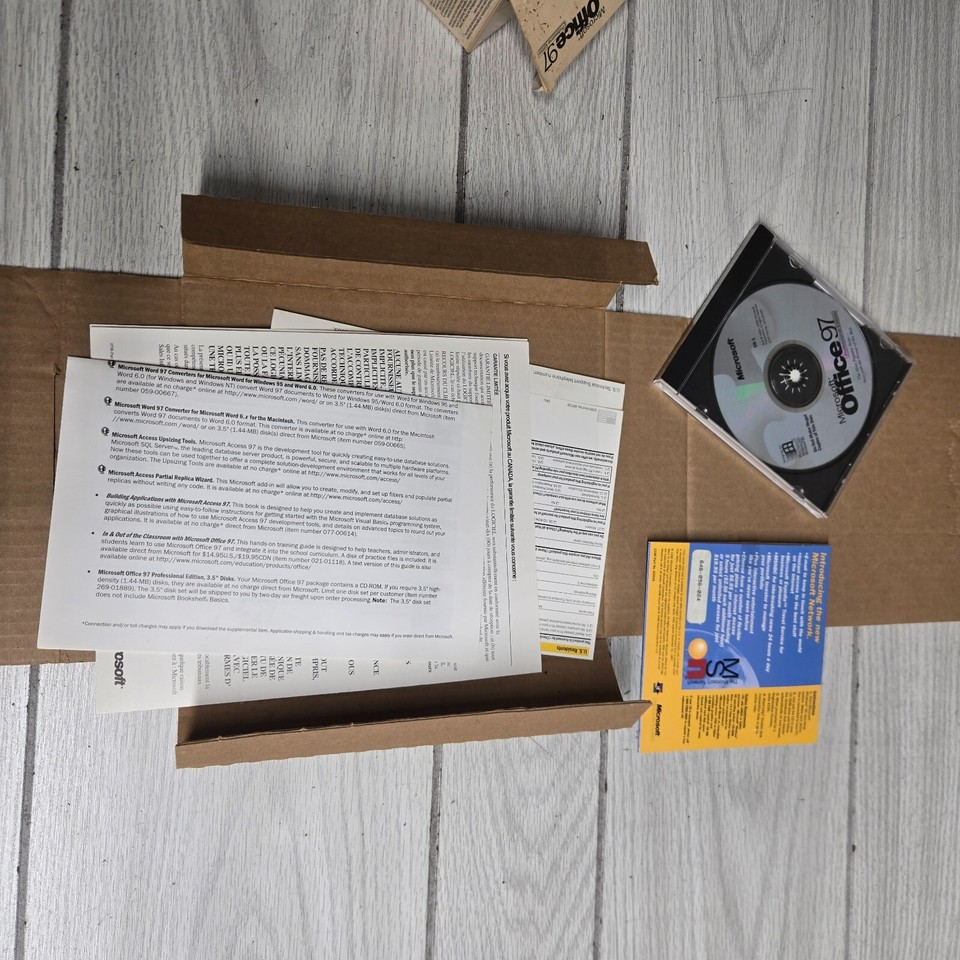 Microsoft Office 97 Professional Edition With Box | eBay