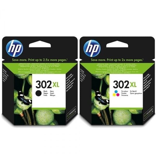 HP 302XL Black & Tri-Colour Ink Cartridge Combo | Genuine | High Yield ...