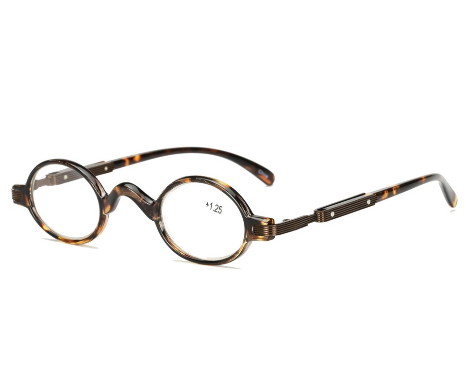 Small Round Oval Vintage Retro Reading Glasses Readers Eyeglasses +1 +2 ...