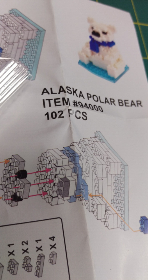 Alaska Blocks 102 piece Micro Locking Block Building Set & directions ...